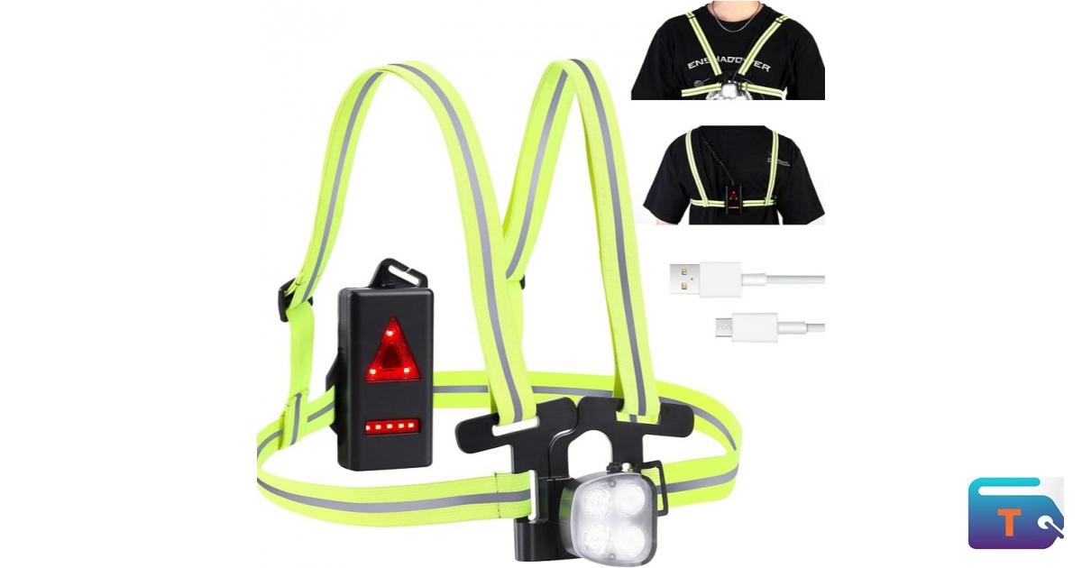Rechargeable 2000mAh LED Running Chest Strap Light | TAKEYT | Online ...