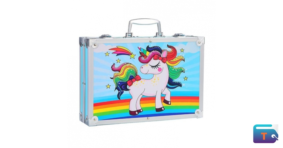 Color Drawing Kit, 145 Piece Art Set, Color Suitcase Kit for Kids, Art ...